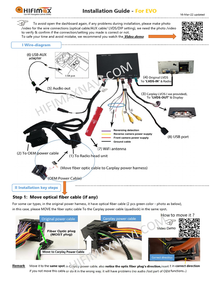 EVO Carplay Installation Guide | PDF | Computing