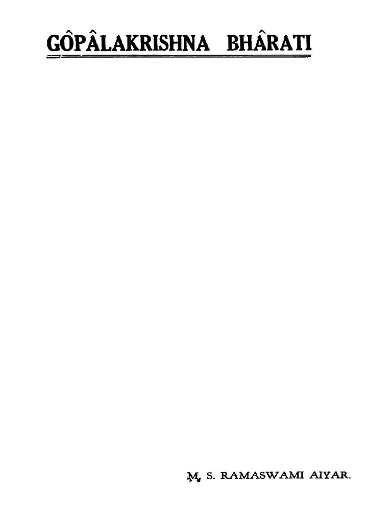 TVA BOK 0012490 Gopalakrishna Bharati | PDF