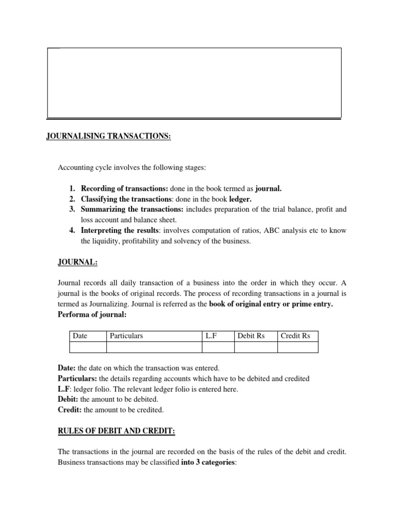 Fa Unit 2 | PDF | Debits And Credits | Expense