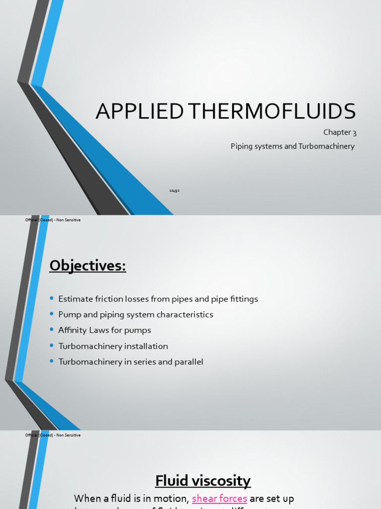 Applied Thermofluids Chapter 3 | PDF | Reynolds Number | Fluid Dynamics