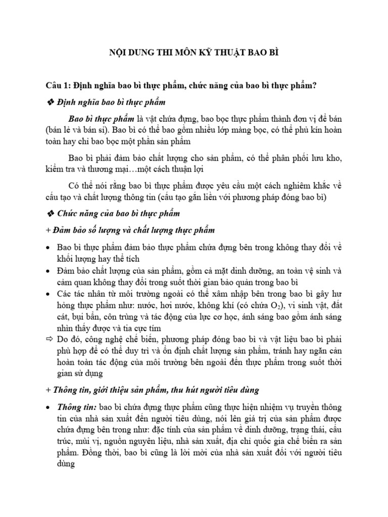 AAA bAO BÌ TP | PDF