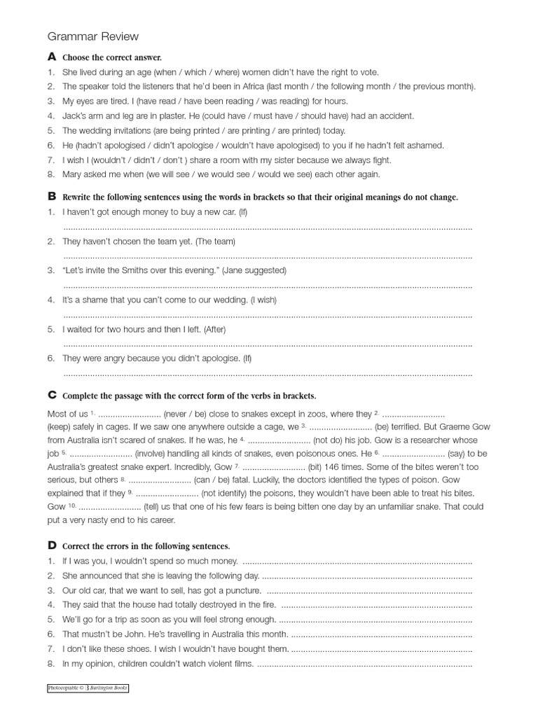 Burlington Bachillerato Extra Practice | PDF | J. K. Rowling