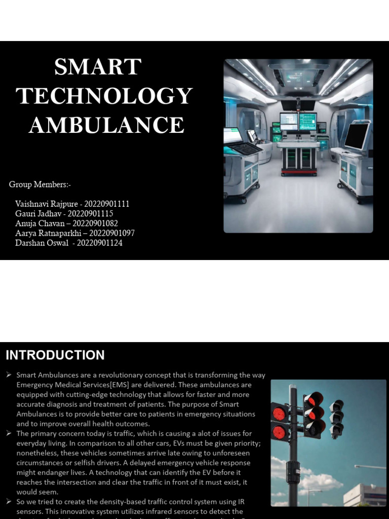 Smart Ambulance Traffic Control | PDF | Traffic | Ambulance