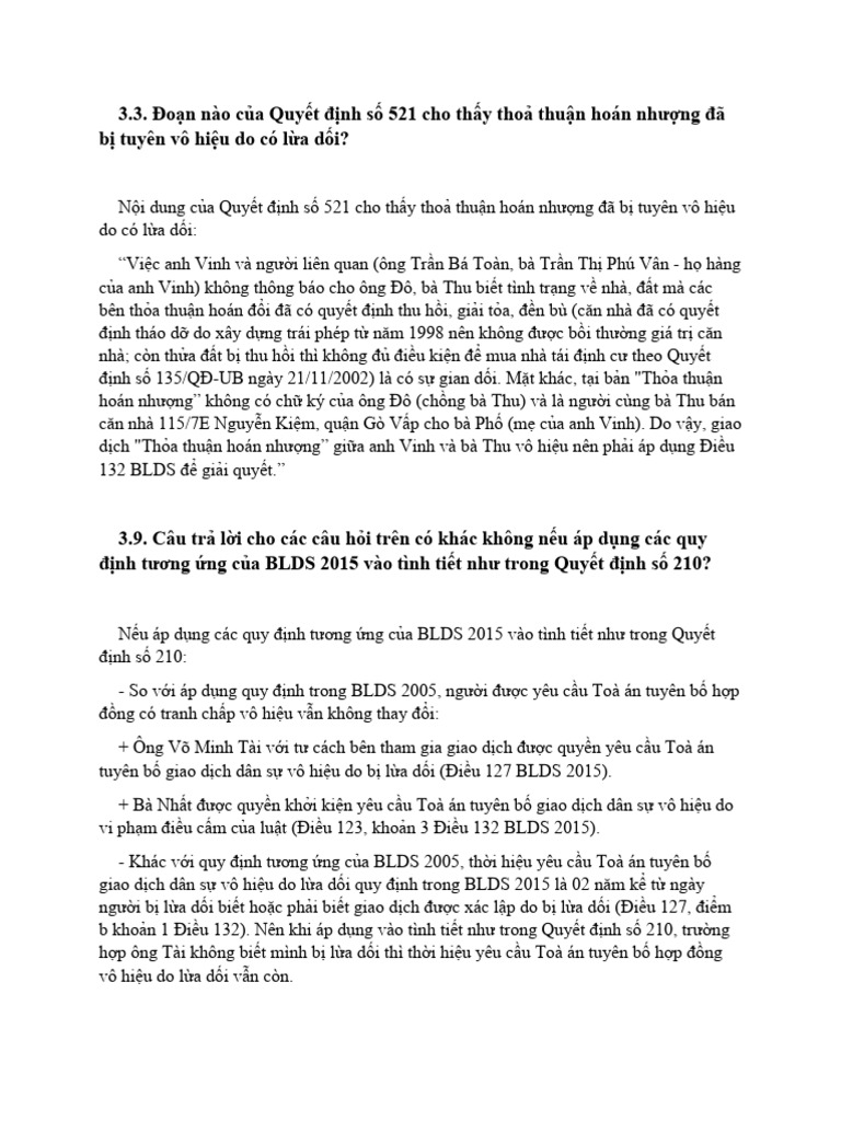 vd3 c39 giao dịch dân sự vô hiệu do lừa dối | PDF