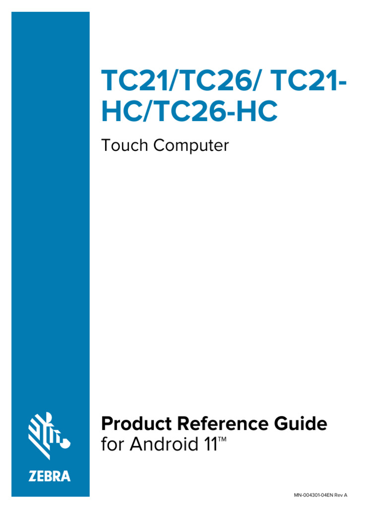 tc21 tc26 tc21hc tc26hc A11 PRG en | PDF | Wi Fi | Bluetooth
