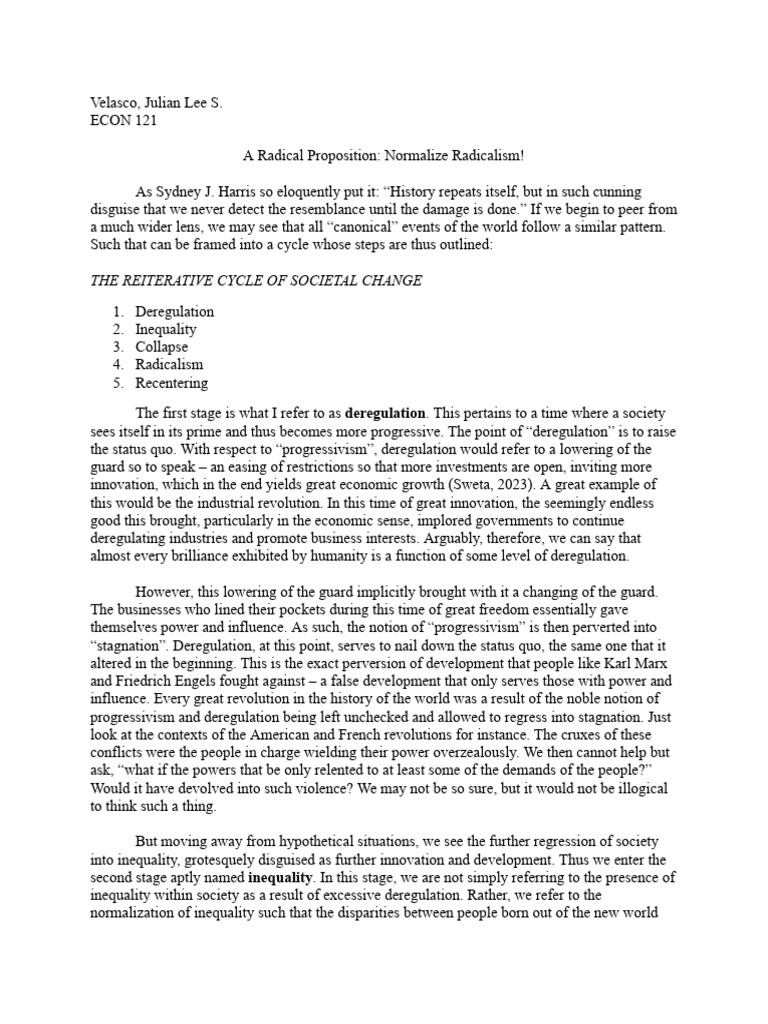 Radicalism Pdf Marxism Ideologies