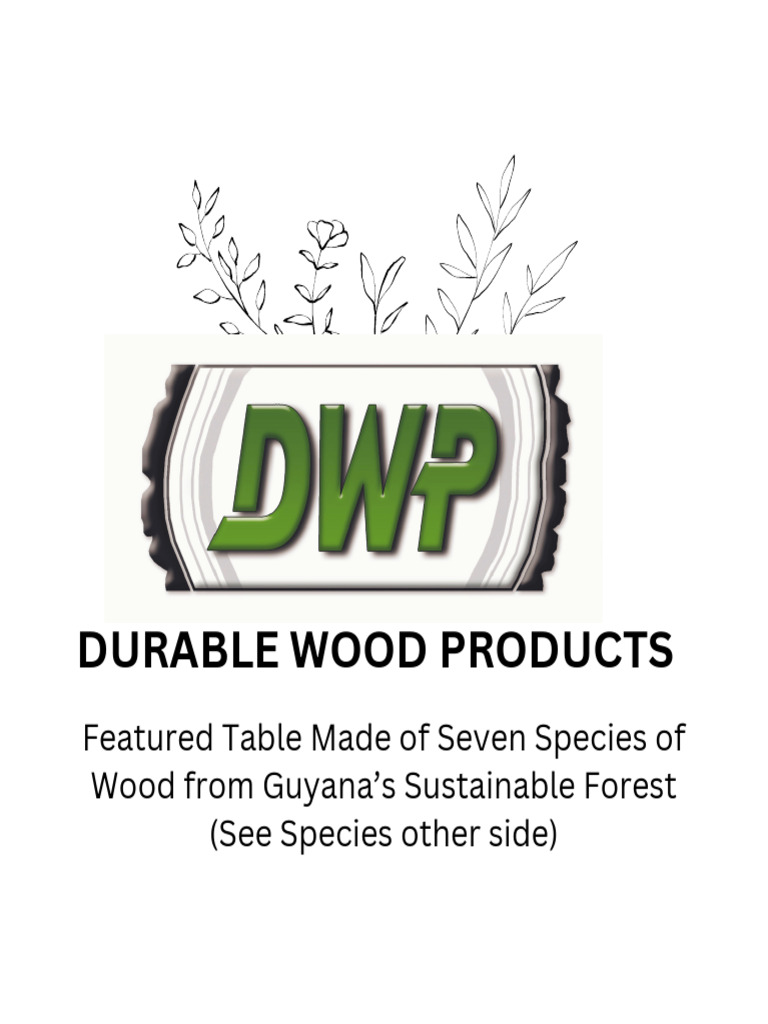 Guyana's Sustainable Wood Table | PDF