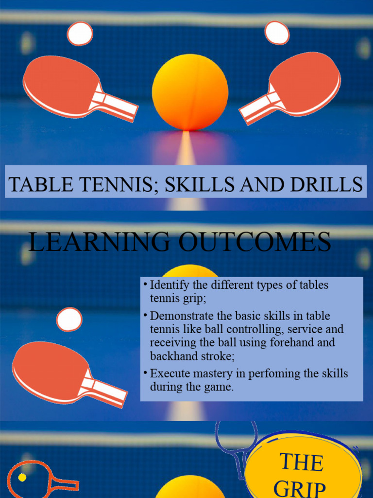 w2 Hope2 Table Tennis Skills and Drills | PDF | Table Tennis | Sports