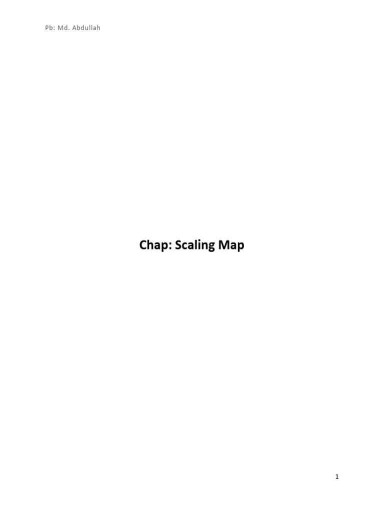 Chap.map Scale | PDF | Geography | Geographic Data And Information
