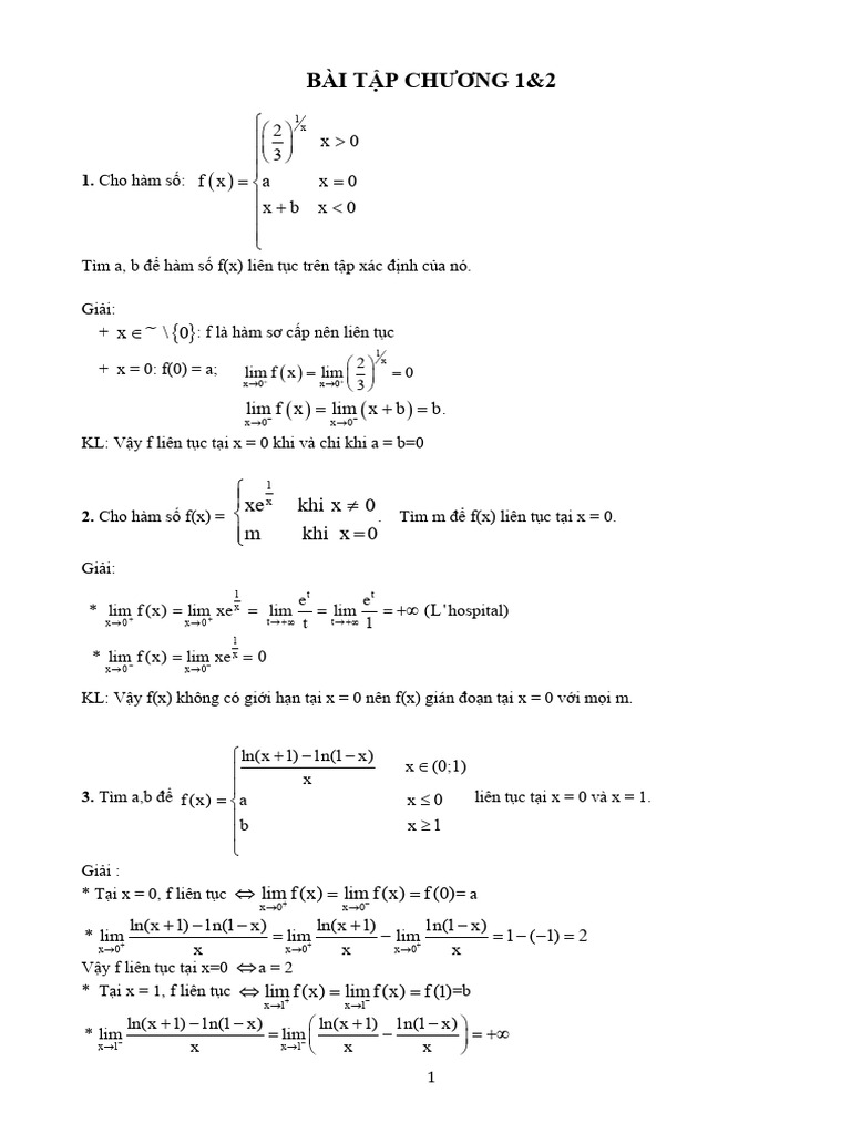 BT Tcc2 Chương 1&2 + Đa | PDF