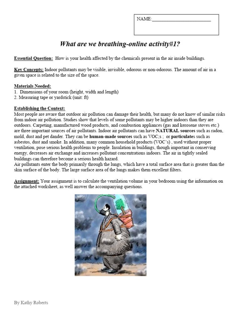 Distance Learning-Indoor Air Pollution At-Hom | PDF | Air Pollution