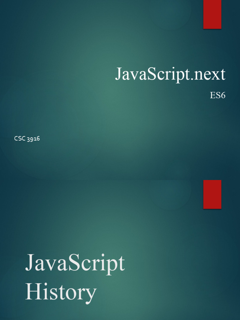 3.EcmaScript 6 Overview | PDF | Java Script | Scope (Computer Science) 3.EcmaScript 6 Overview | PDF | Java Script | Scope (Computer Science)