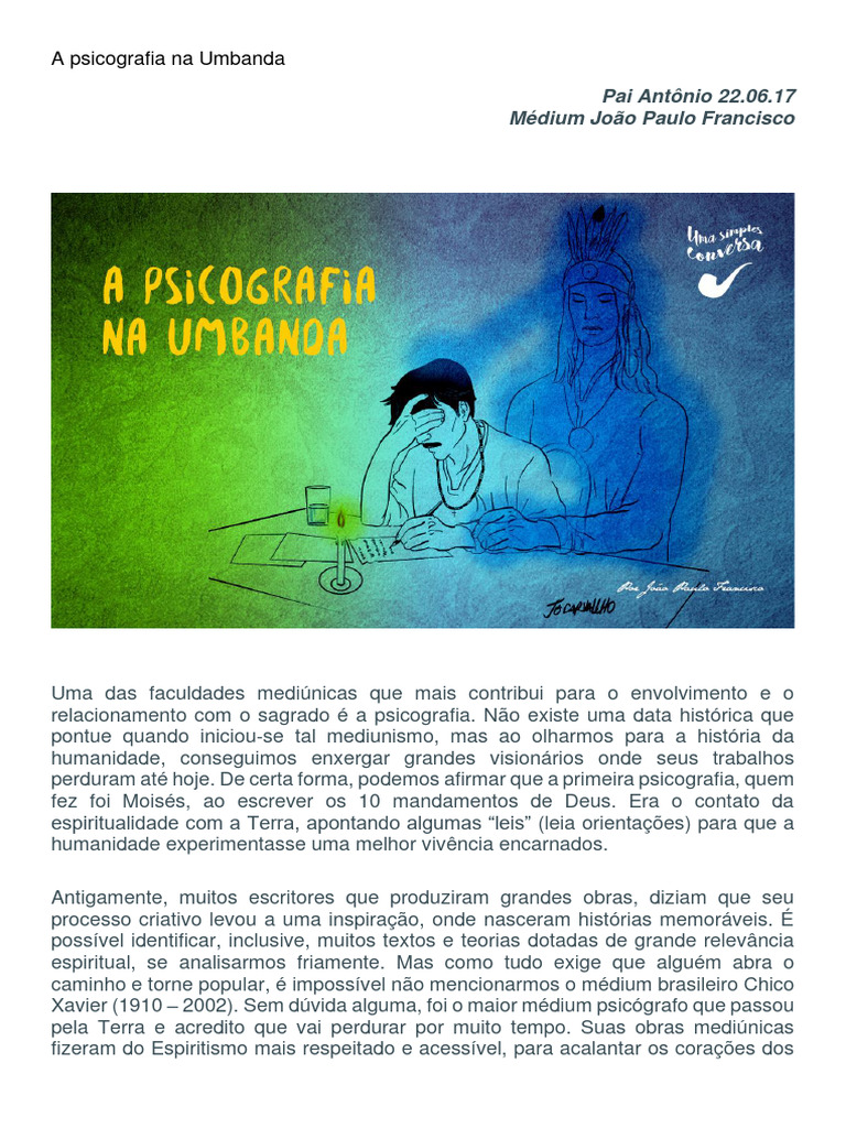 Extra Psicografia | PDF | Mediunidade | Espiritismo