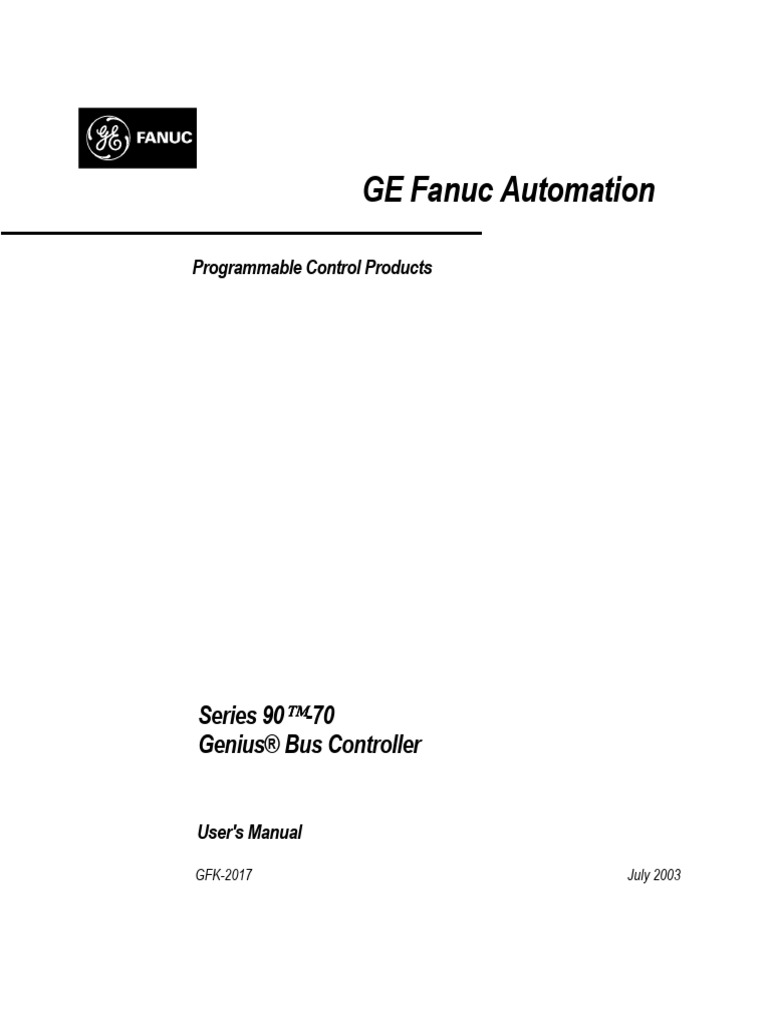 GFK 2017 | PDF | Input/Output | Programmable Logic Controller