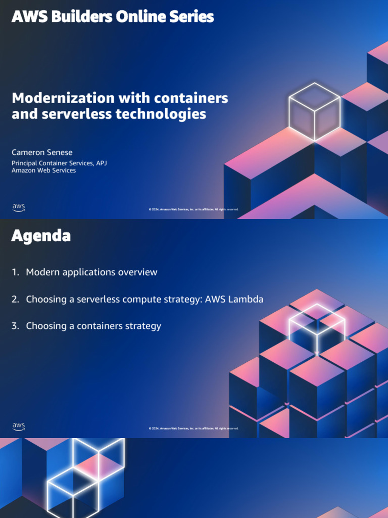 Handout Modernization With Containers and Serverless Technologies | PDF | Amazon Web Services ...