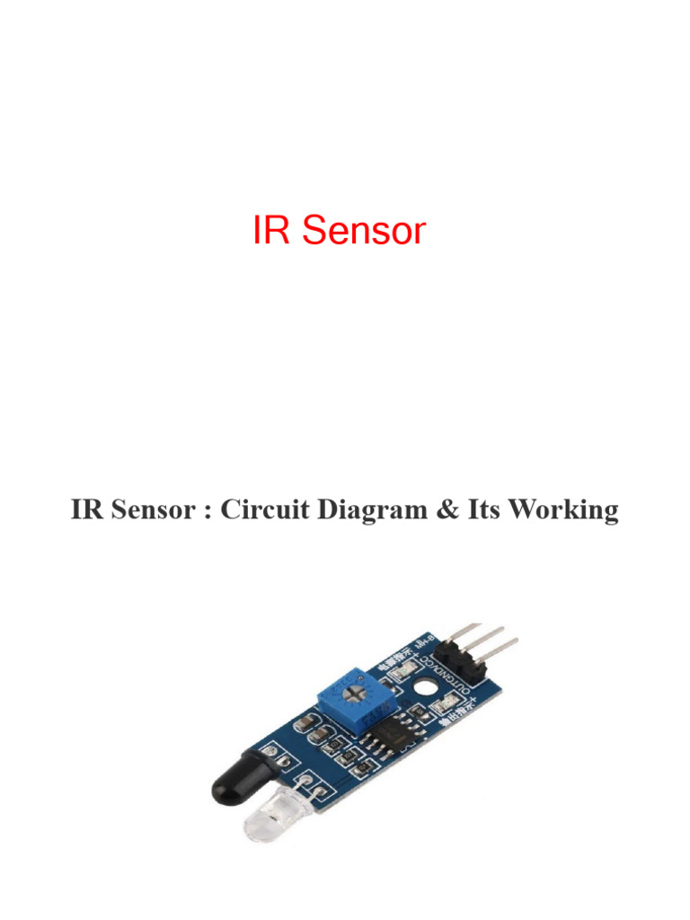 IR Sensors: Basics and Applications | PDF | Infrared | Light Emitting Diode