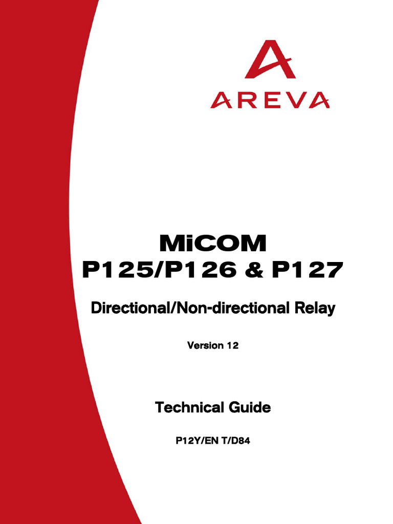 Micom P125/P126 & P127: Directional/Non-directional Relay | PDF | Fuse ...