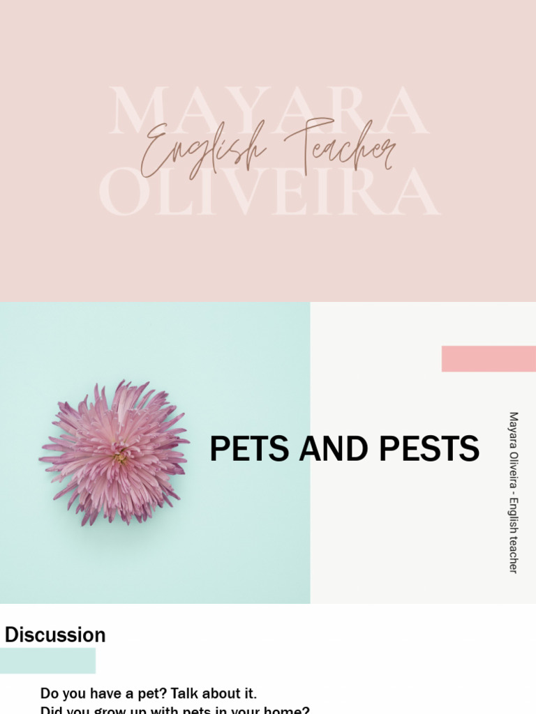 Pets and Pests | PDF | Verb | Morphology