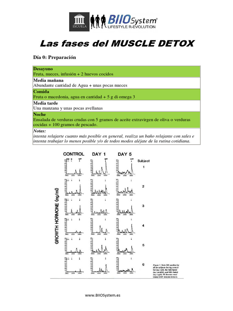 Guía de Detox y Reintegración Muscular | PDF | Cocina | Alimentos
