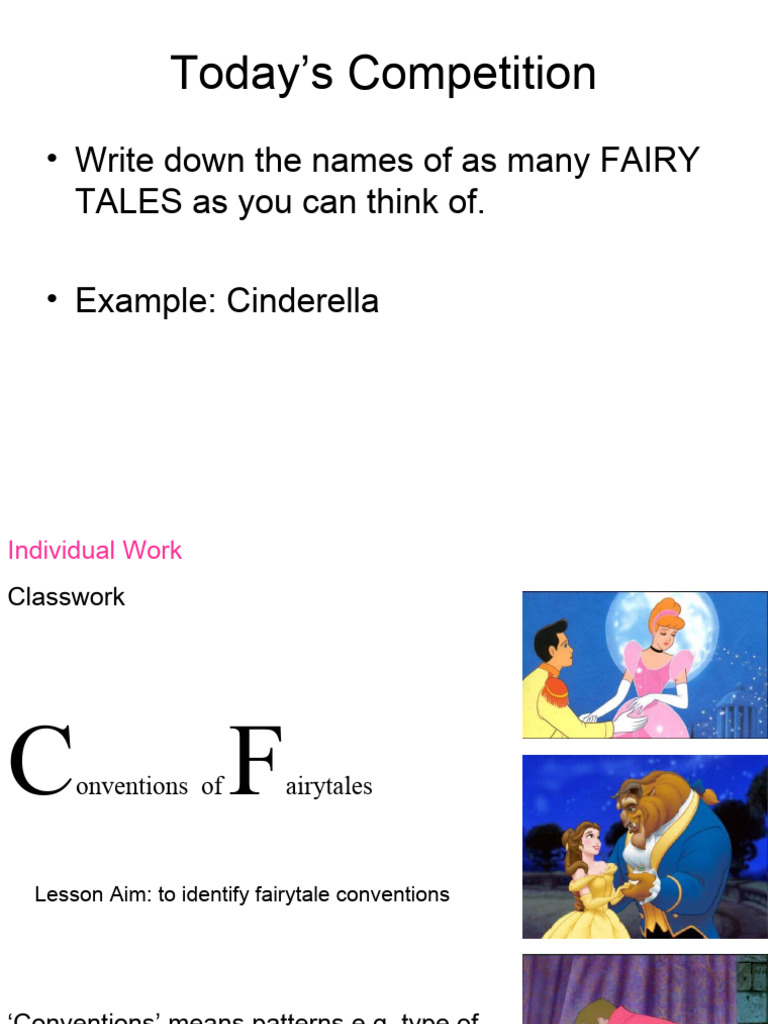 Understanding Fairytale Conventions | PDF | Fairy Tales | Children's ...