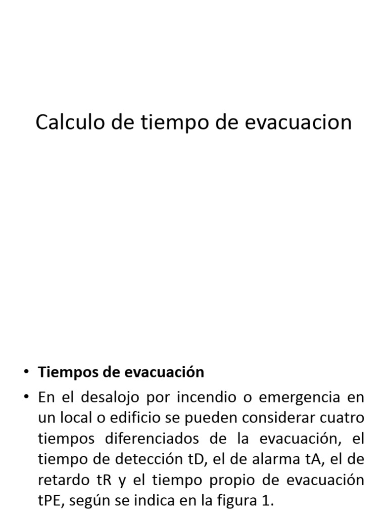 Calculo de Tiempo de Evacuacion | PDF | Escalera Calculo de Tiempo de Evacuacion | PDF | Escalera