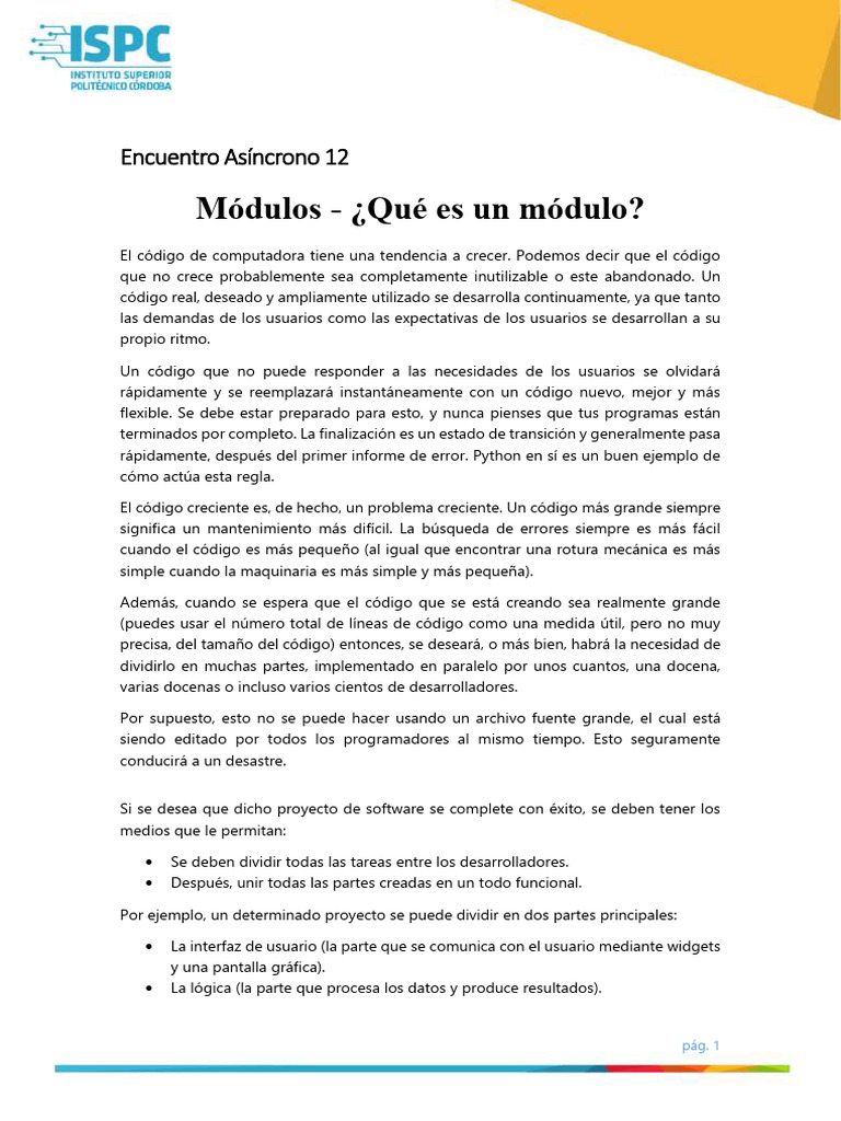 Uso y manejo de módulos en Python | PDF | Aleatoriedad | Python (lenguaje de programación)