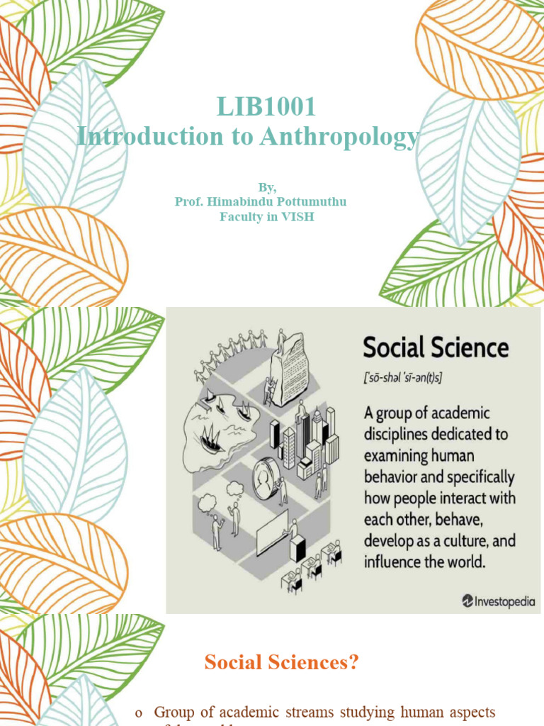 2-Introduction To Social Sciences and Anthropology-27-Jul-2023 | Download Free PDF ...