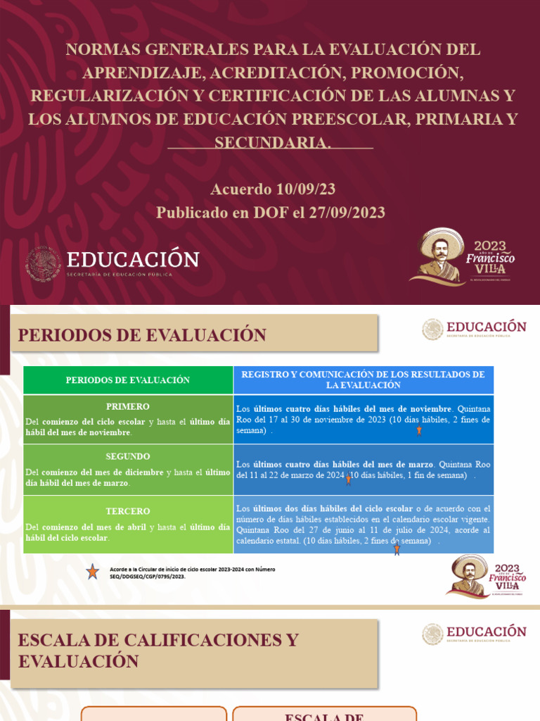 Acuerdo Evaluación 23 Presentación Del 2-10 (Dgair) Quintana Roo | PDF ...