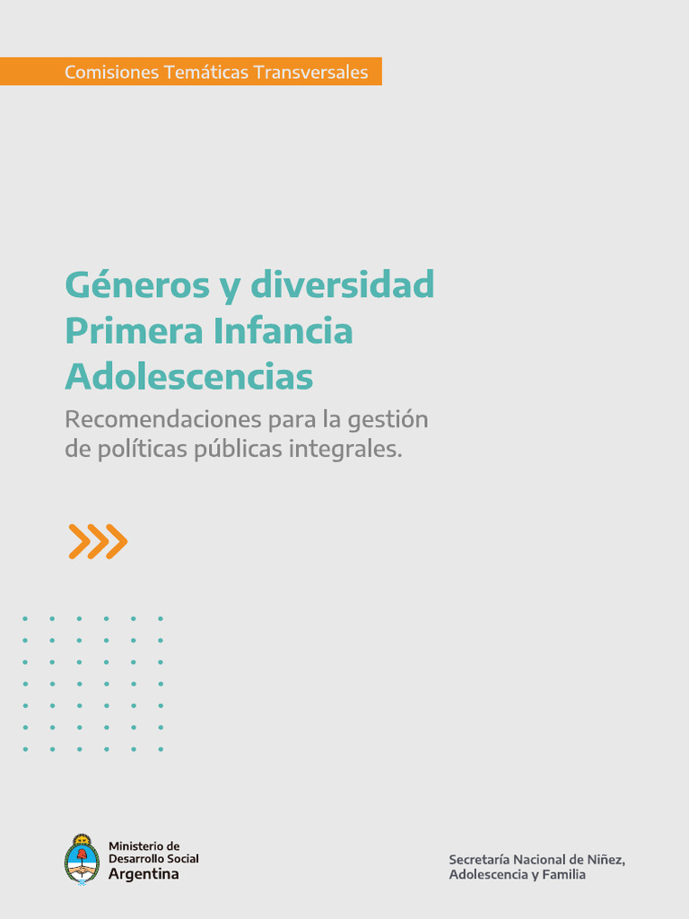 2023 - Jga Genero Diversidad Primera Infancia Adolescencia Recomendaciones Gestion Poiticas ...
