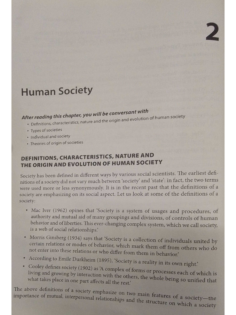 Human Society | PDF