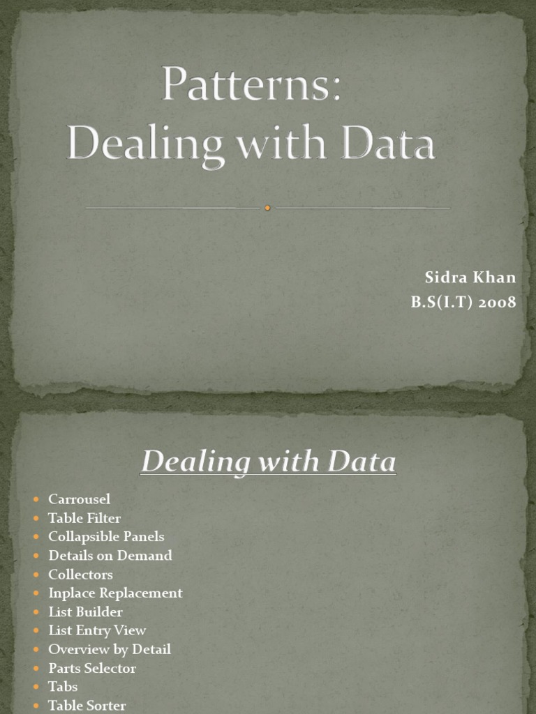 Dealing With Data | PDF | Tab (Gui) | Websites