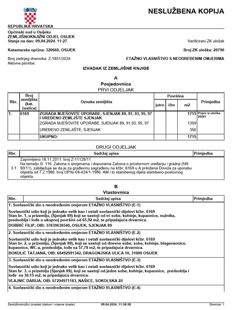 ZK 20790 Osijek | PDF