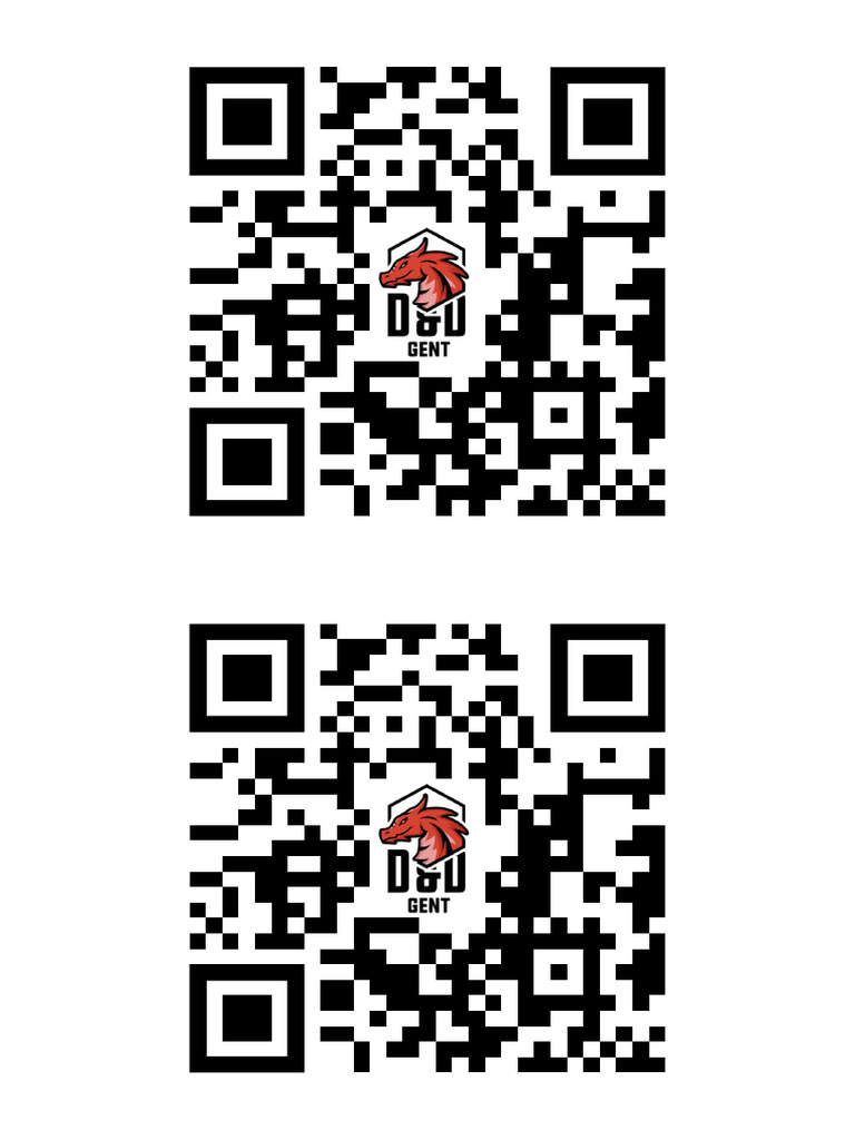 DnD.gent QR Codes A4 | PDF