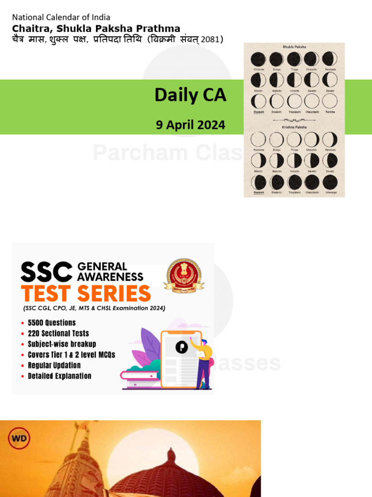 Daily CA 9th Apr-24 | PDF | Rwandan Genocide | Influenza A Virus ...