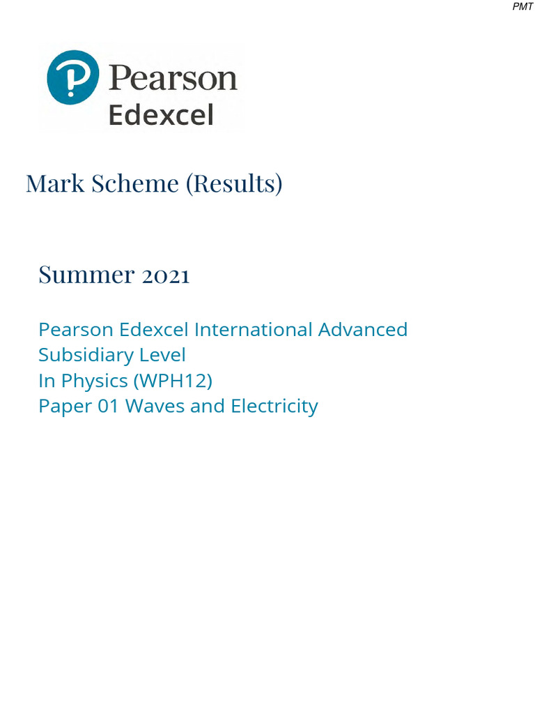 June 2021 (Ial) Ms | PDF | Significant Figures | Electronvolt