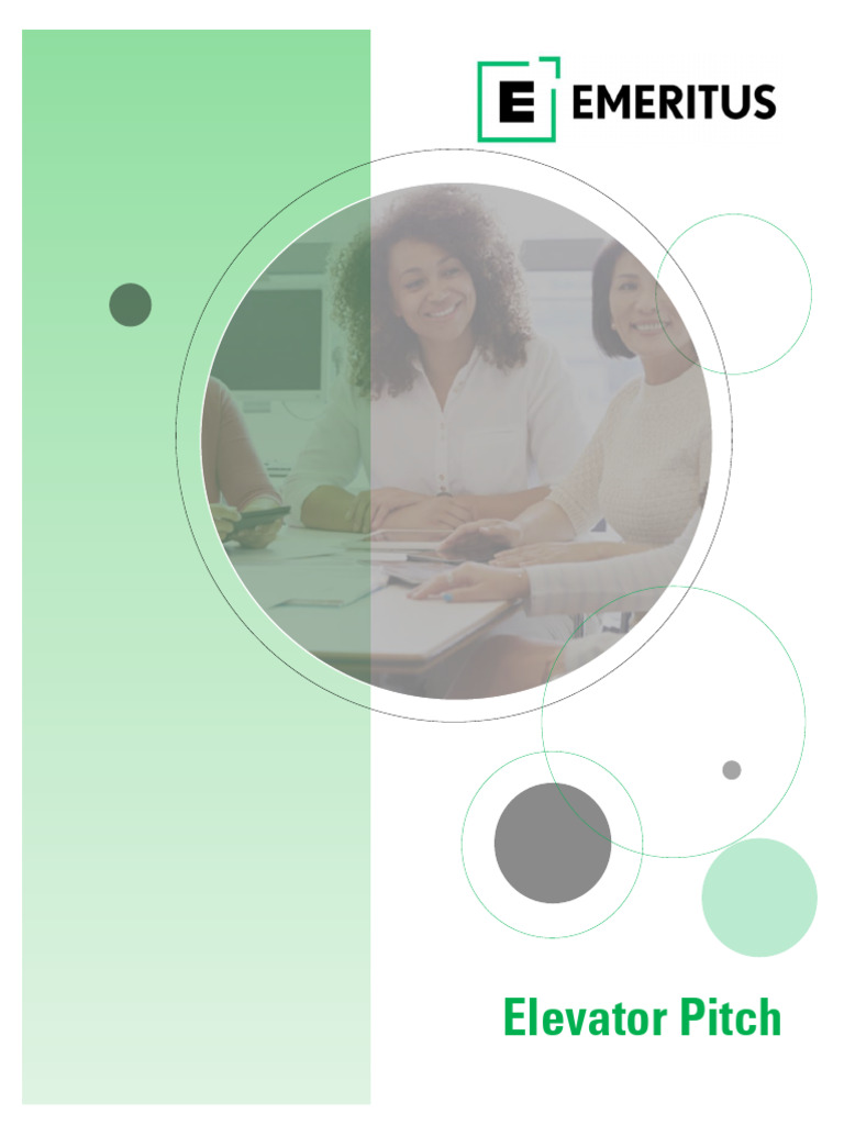 Elevator Pitch | PDF | Motivation | Motivational