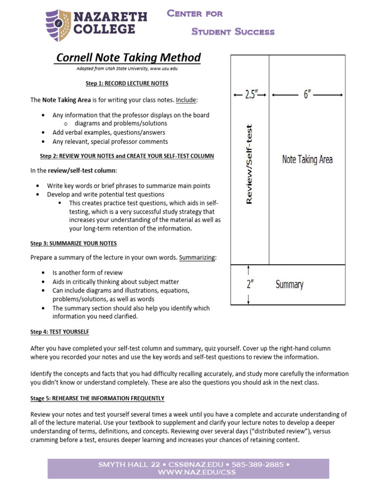 Cornell Note Taking Method Updated | PDF | Hepatitis | Hepatitis B