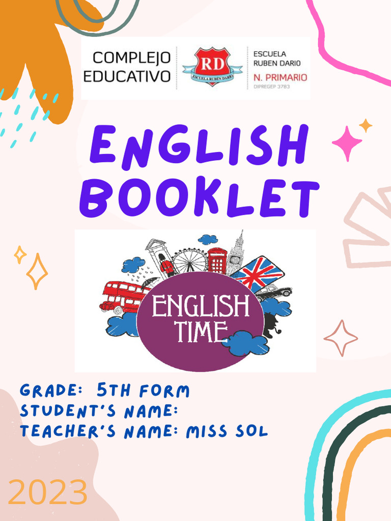Booklet 5th Form English | PDF