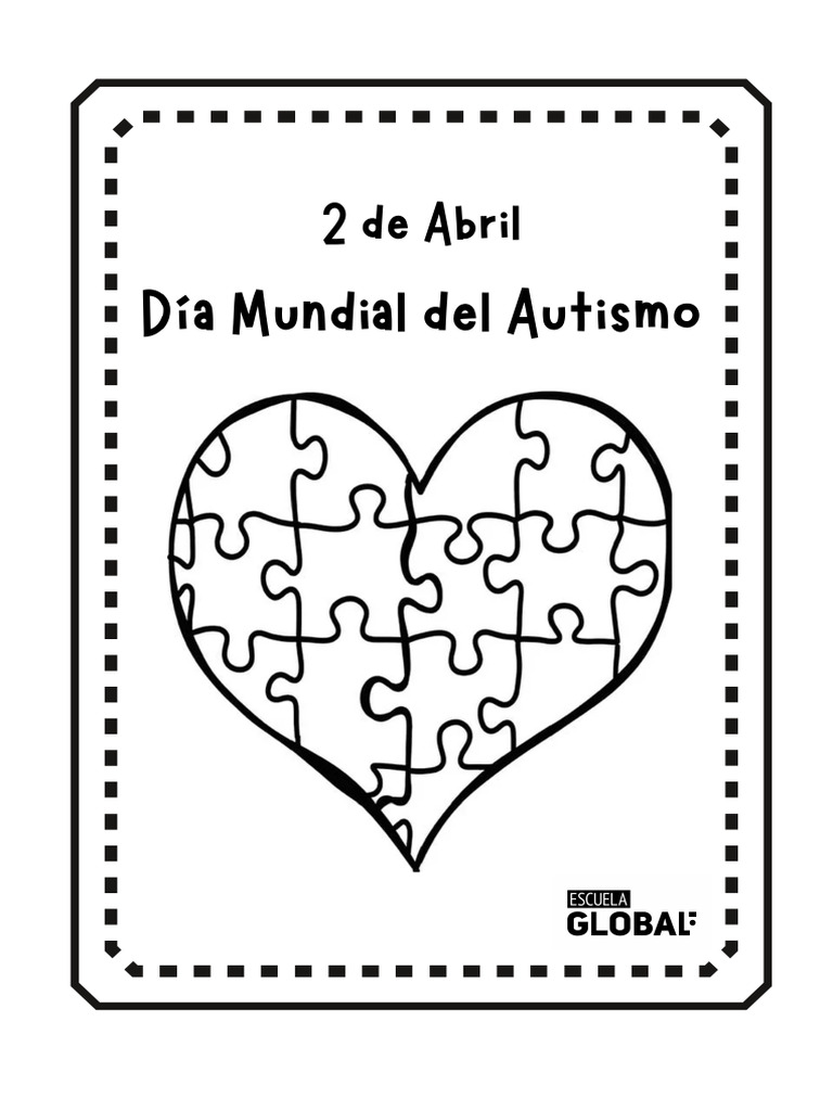 Día Mundial Del Autismo - Hoja para Colorear | PDF