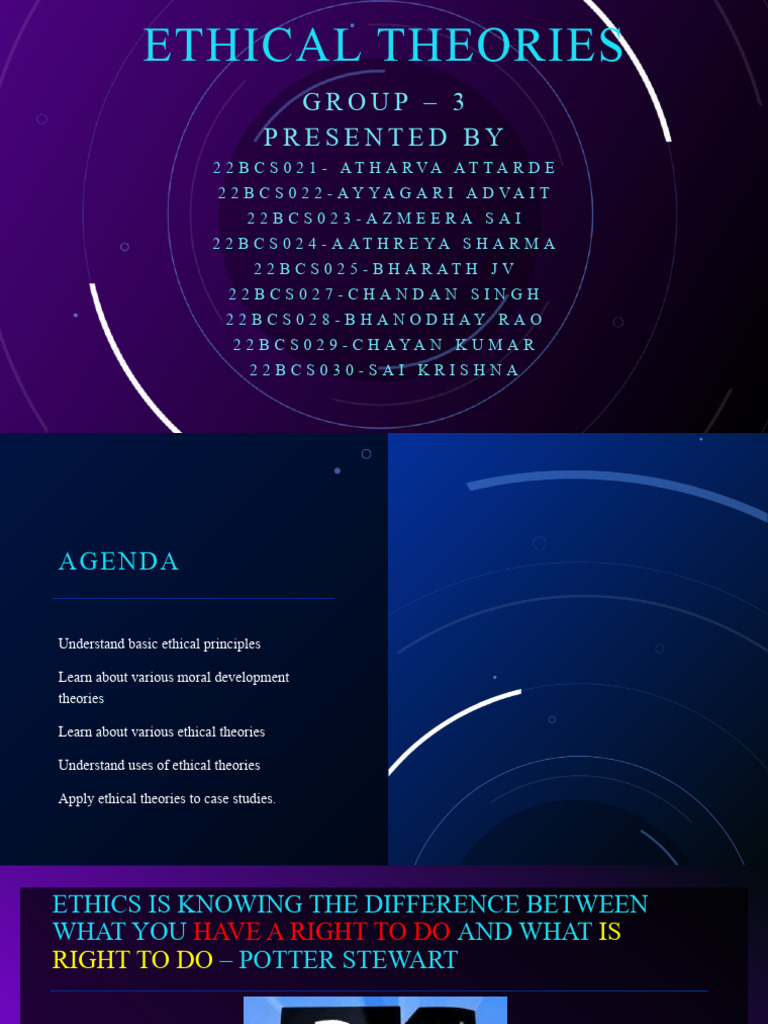 Ethics Presentation | PDF | Morality | Virtue