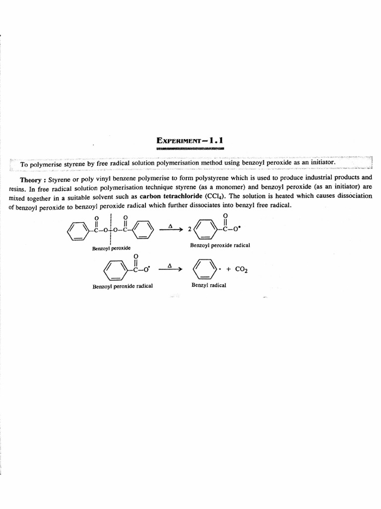 Polymer Practical 1 | PDF