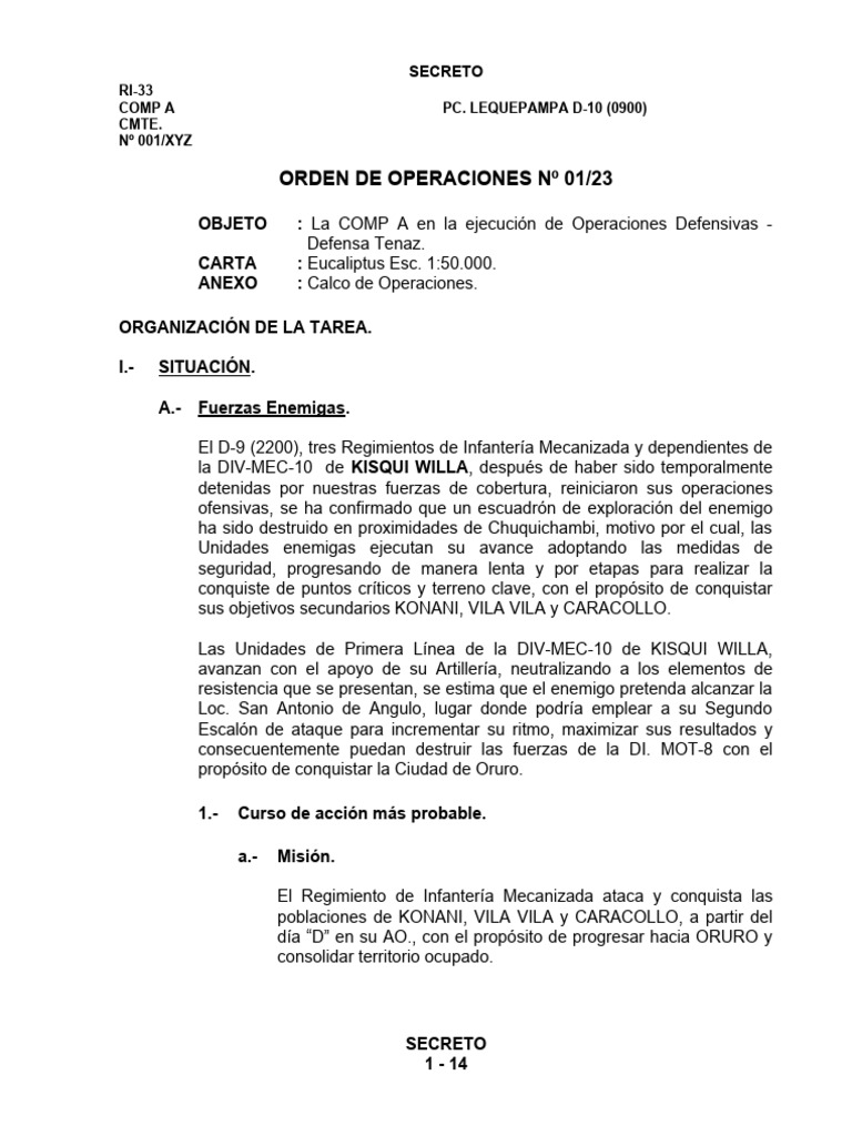 Ogo A Nivel Comp | PDF | Infantería | Organización militar