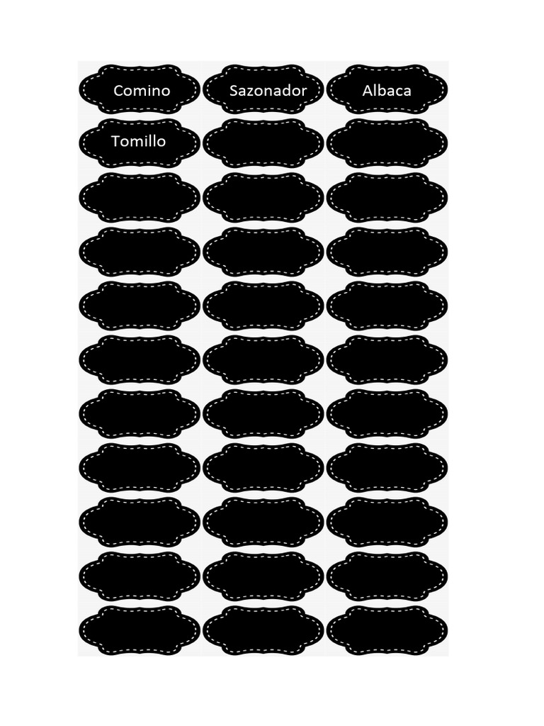 Condimentos Nombres | PDF