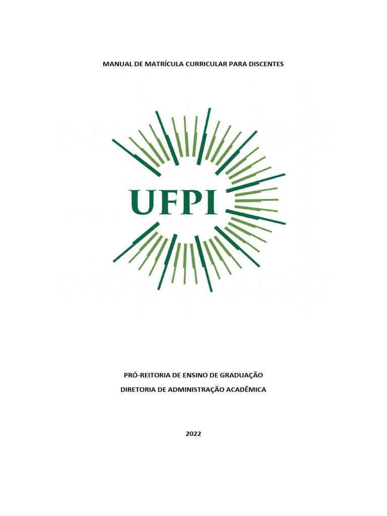 Manual - Matrícula - Curricular - SIGAA - UFPI - para - Alunos - ENVIAR ...