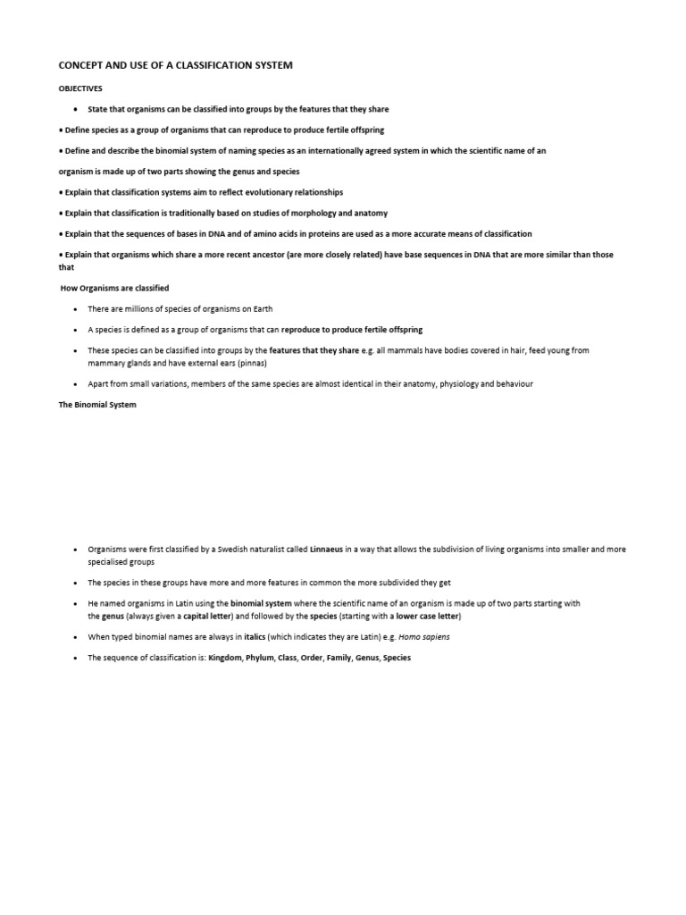 How Organisms Are Classified | PDF | Species | Taxonomy (Biology)