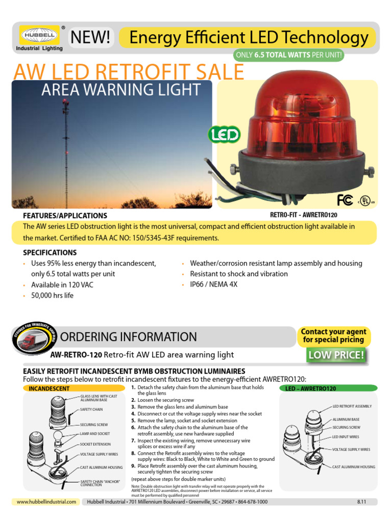 Aw Led Flyer Retrofit Sale Dist | PDF | Electrical Connector ...