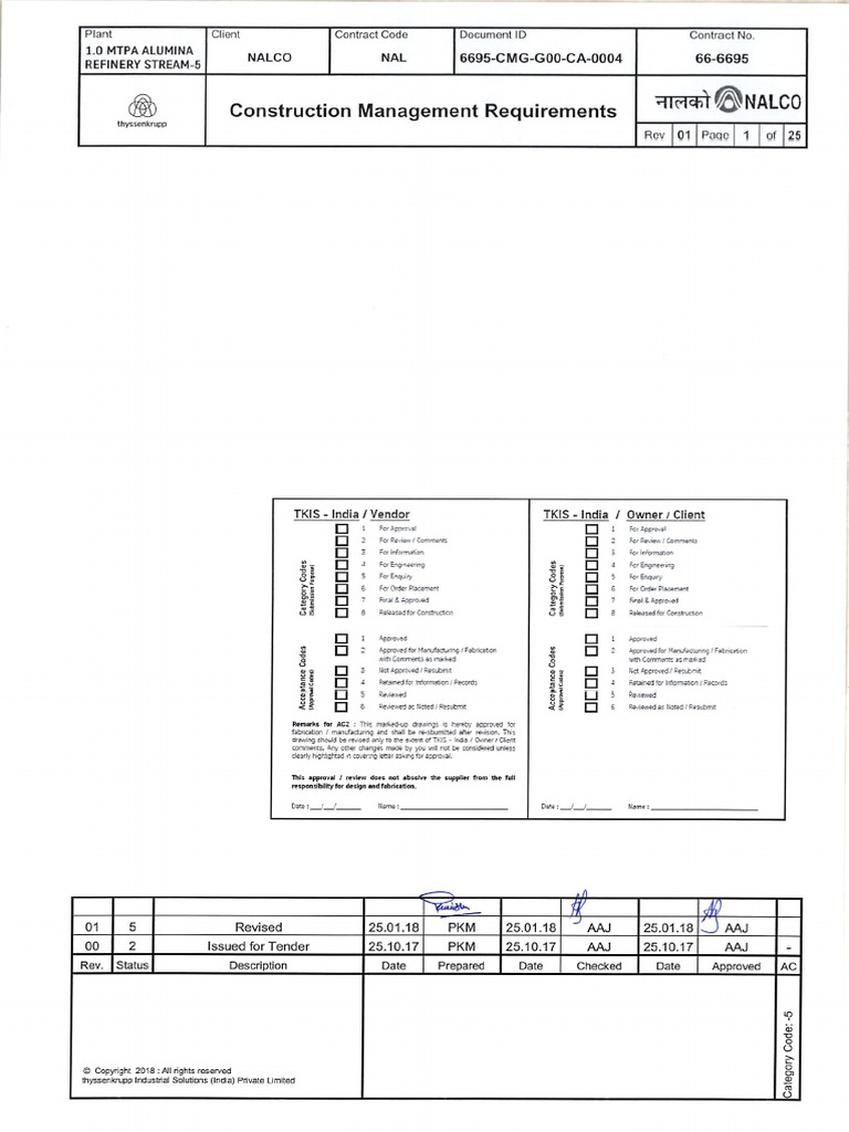 3.3.1 CM requirements R1 | PDF | Quality Assurance | Construction Management