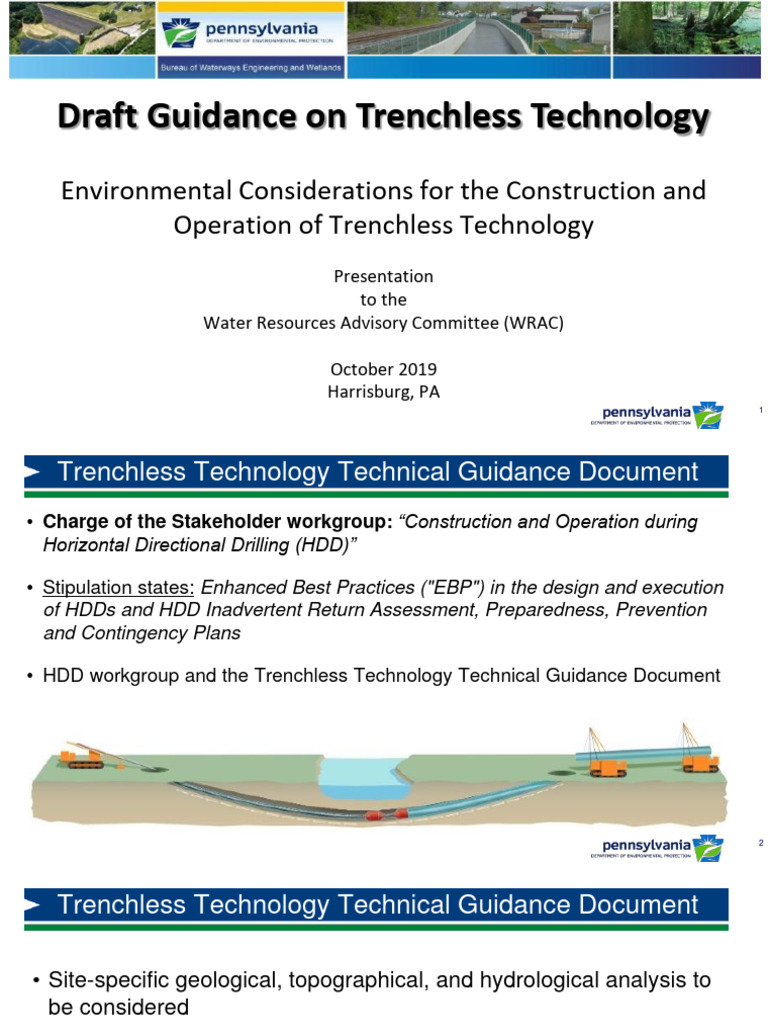 Trenchless Tech and Alternative Analysis | PDF | Federal Energy Regulatory Commission ...