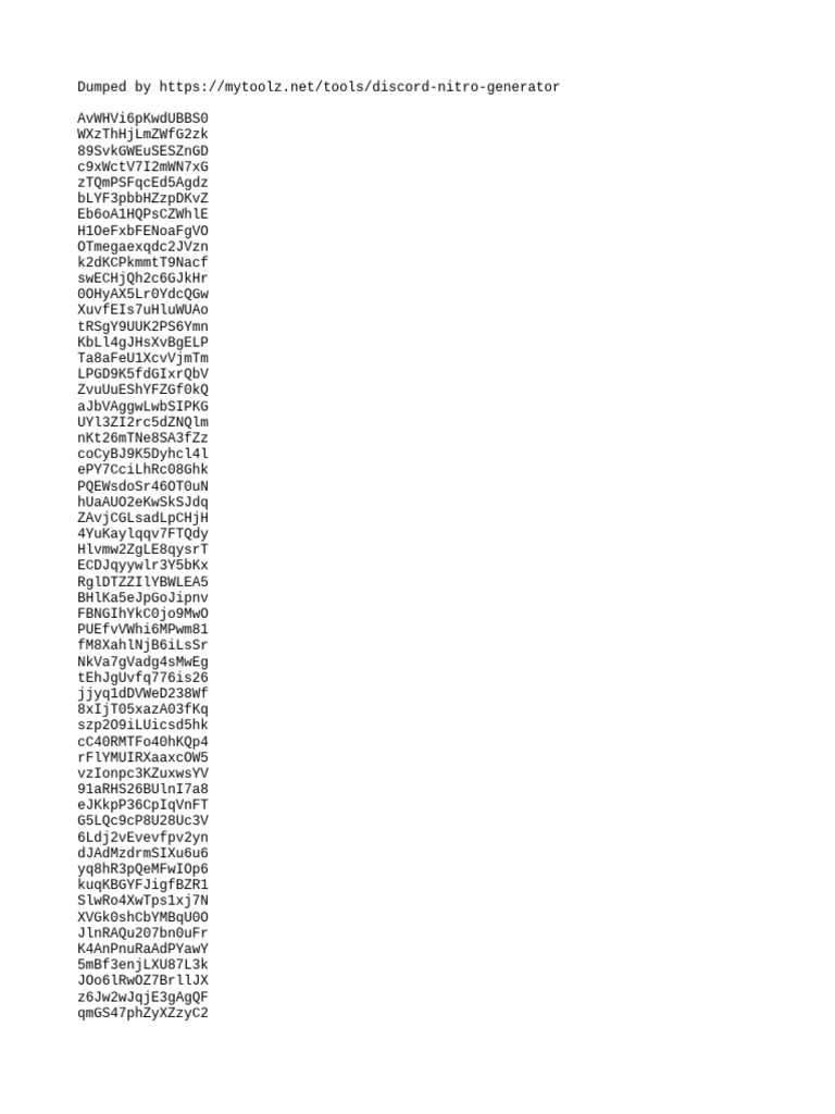 Discord Nitro Code Generator 2025 | PDF