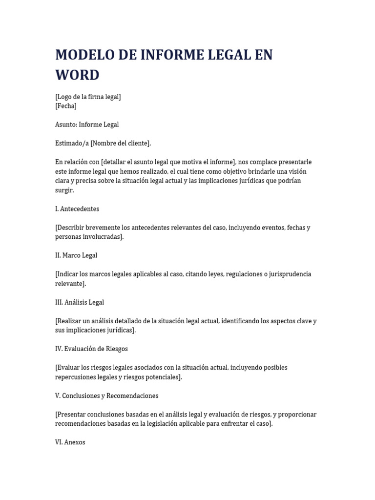 MODELO-DE-INFORME-LEGAL-EN-WORD | PDF
